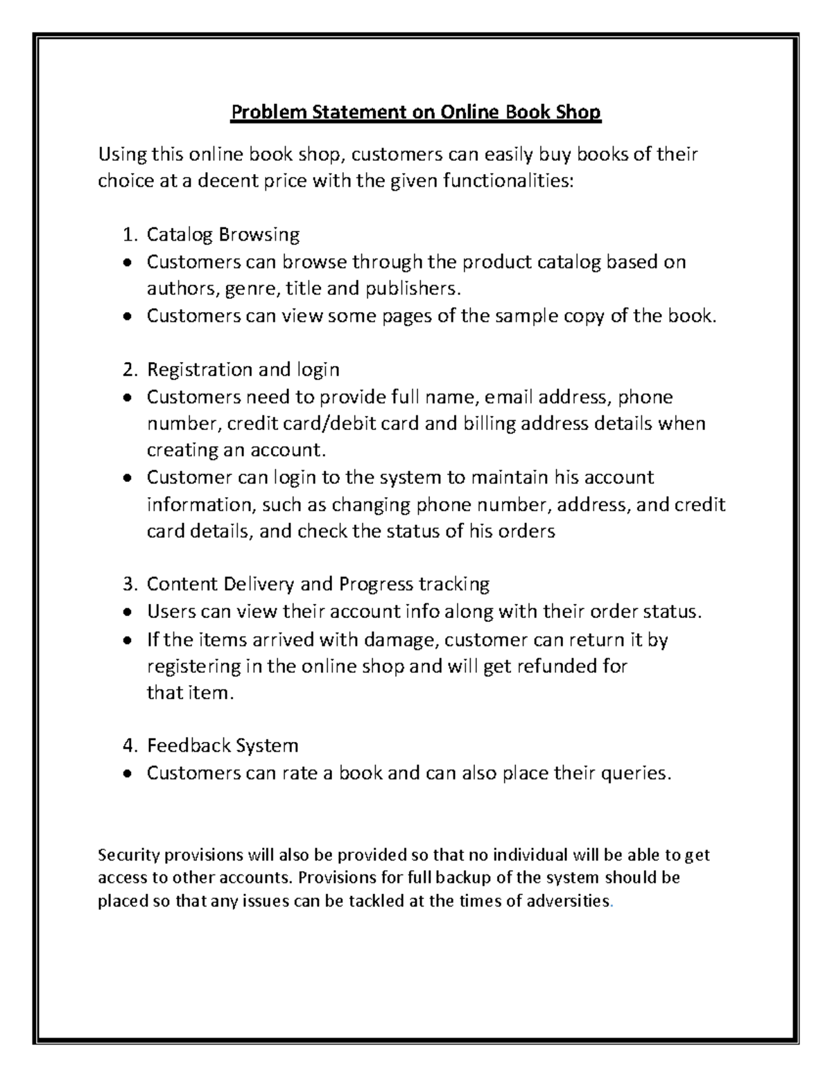 Use case, Object and class Diagrams - Problem Statement on Online Book ...