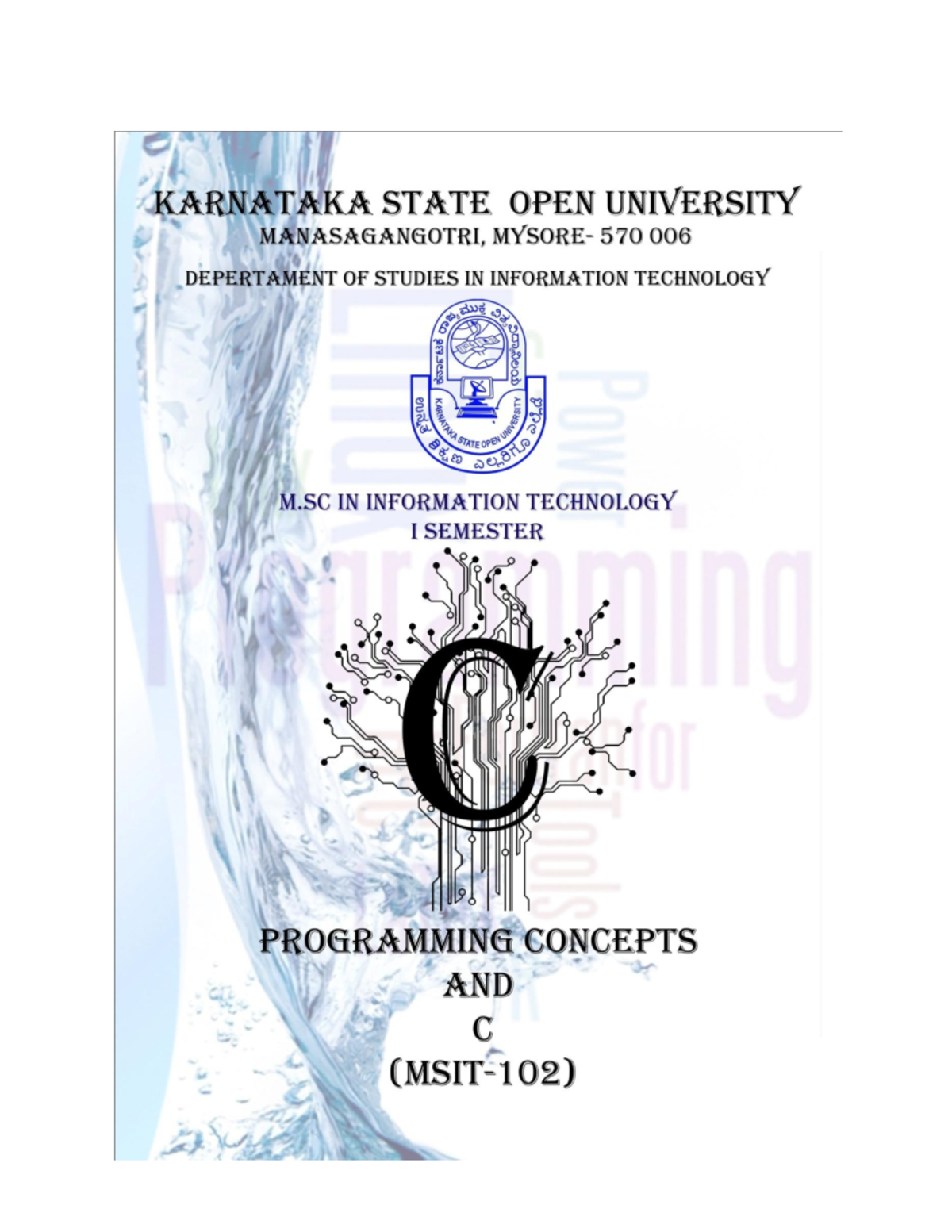 Programming Concepts and C - The students are expected use both the integrated environment - Studocu