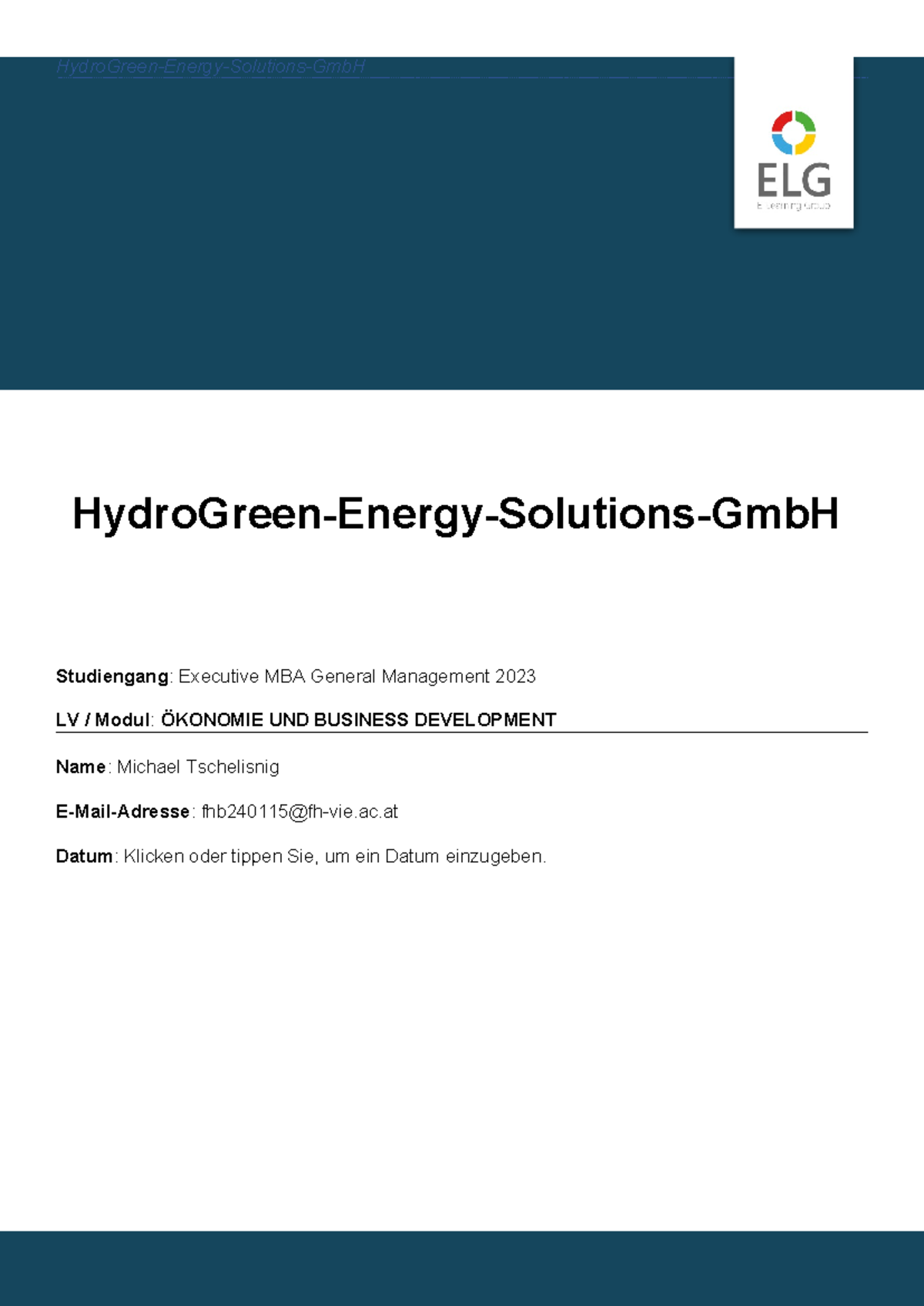 Hydro Green Energy Solutions Gmb H - HydroGreen-Energy-Solutions-GmbH ...