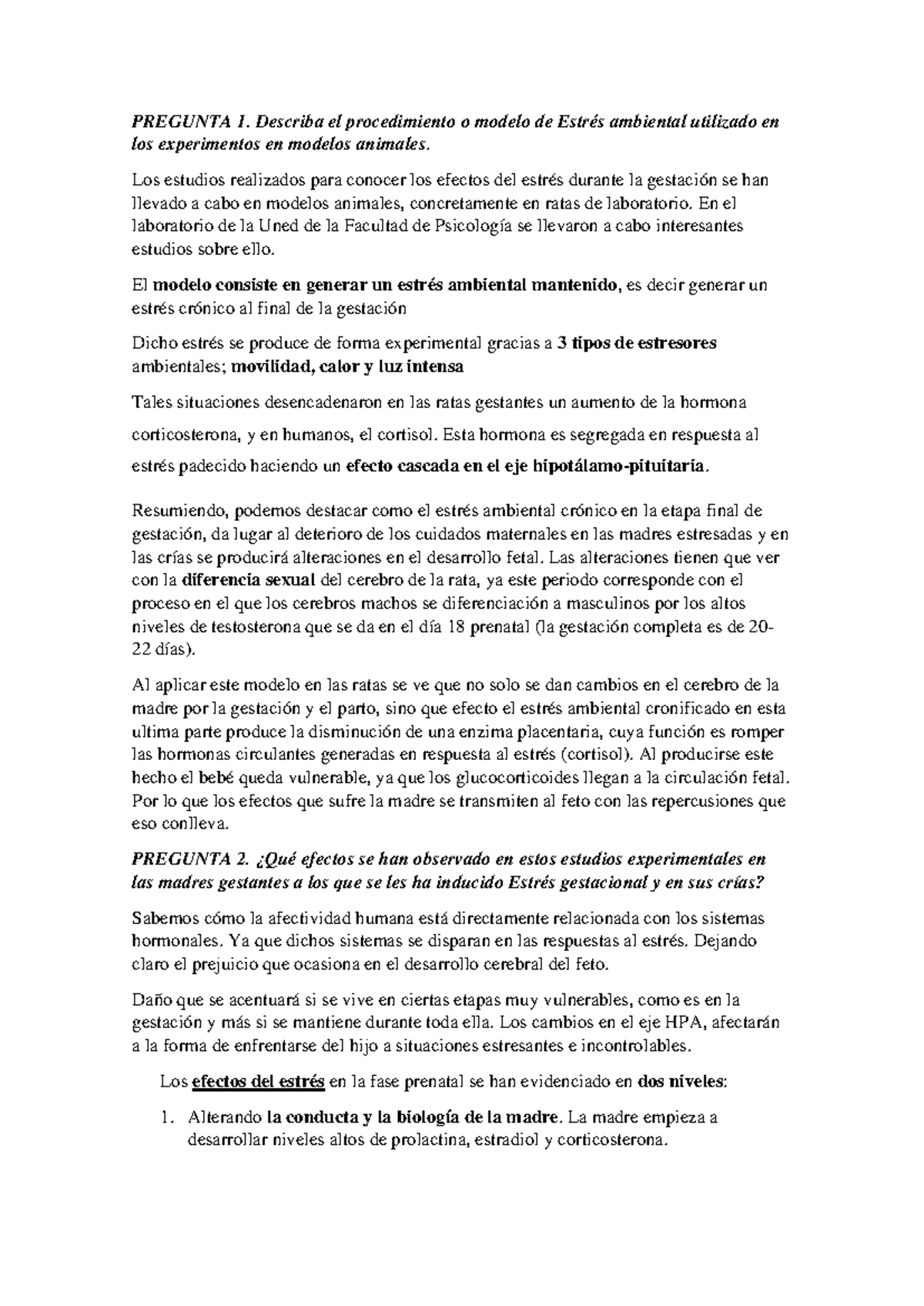 PEC de neuropsicologia del desarrollo. Eva María Cachón García UNED PDF ...