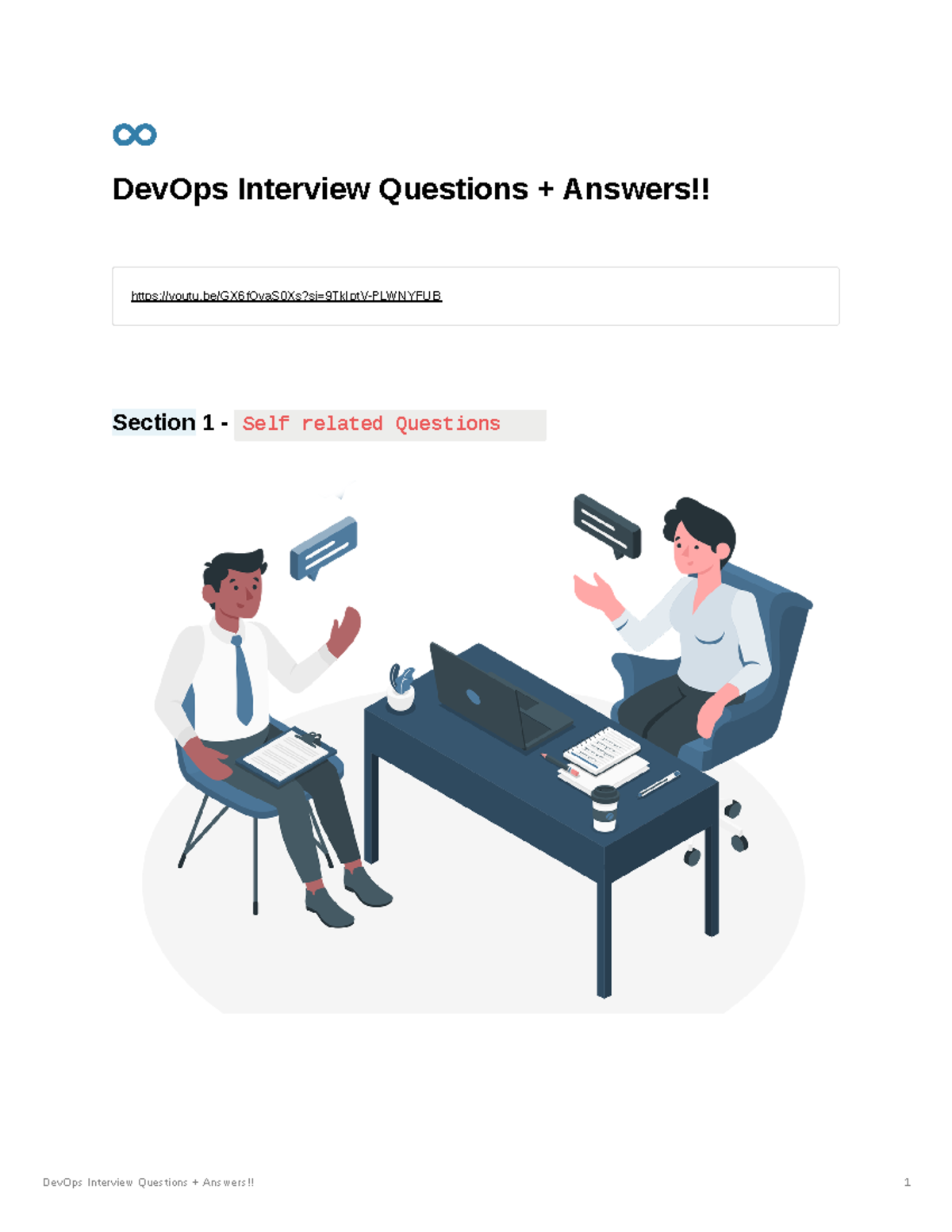 Dev Ops Interview Questions - Highlight specific projects, like CI/CD setup, Terraform ...