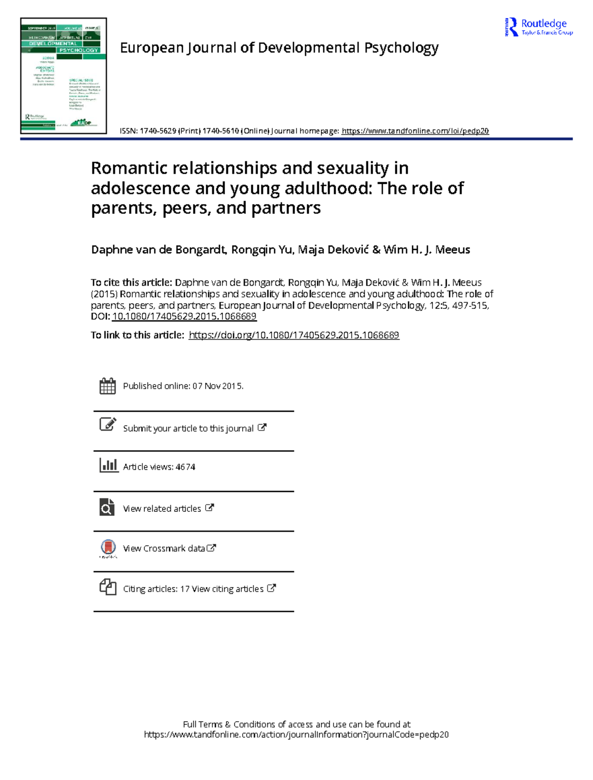Romantic Relationships And Sexuality In Adolescence And Young Adulthood