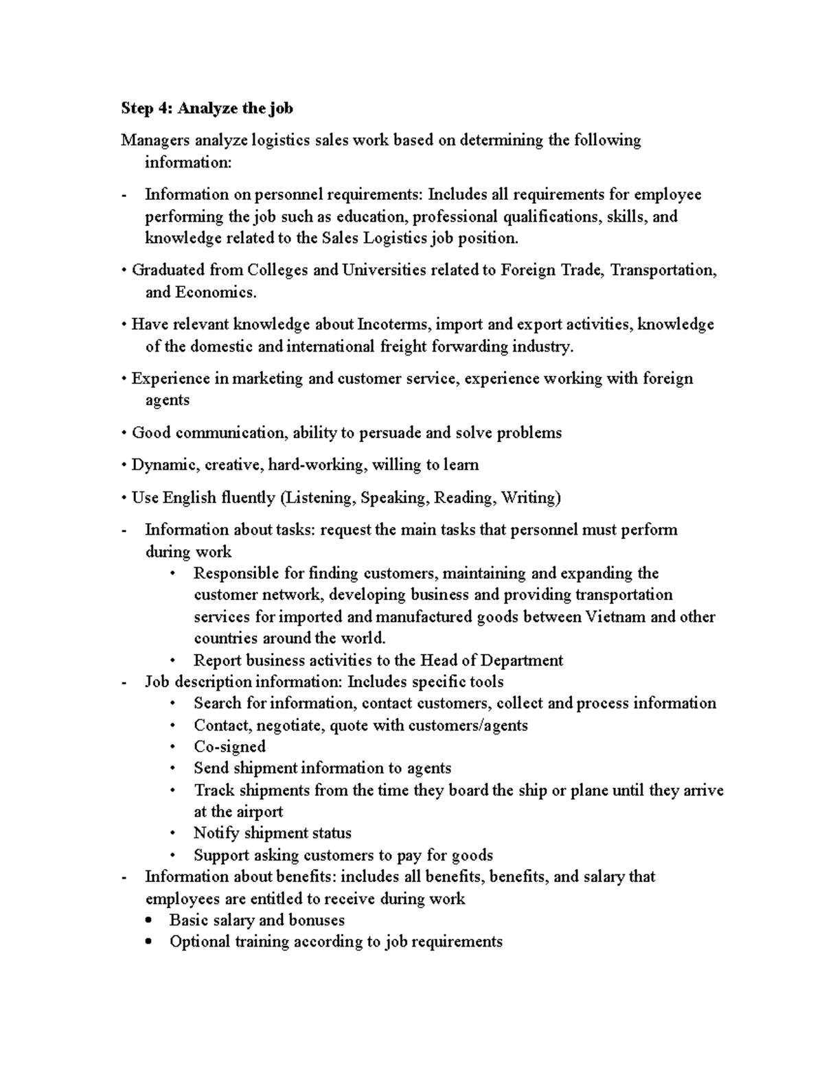 Step 4-5-6 - aasdasd - Step 4: Analyze the job Managers analyze ...