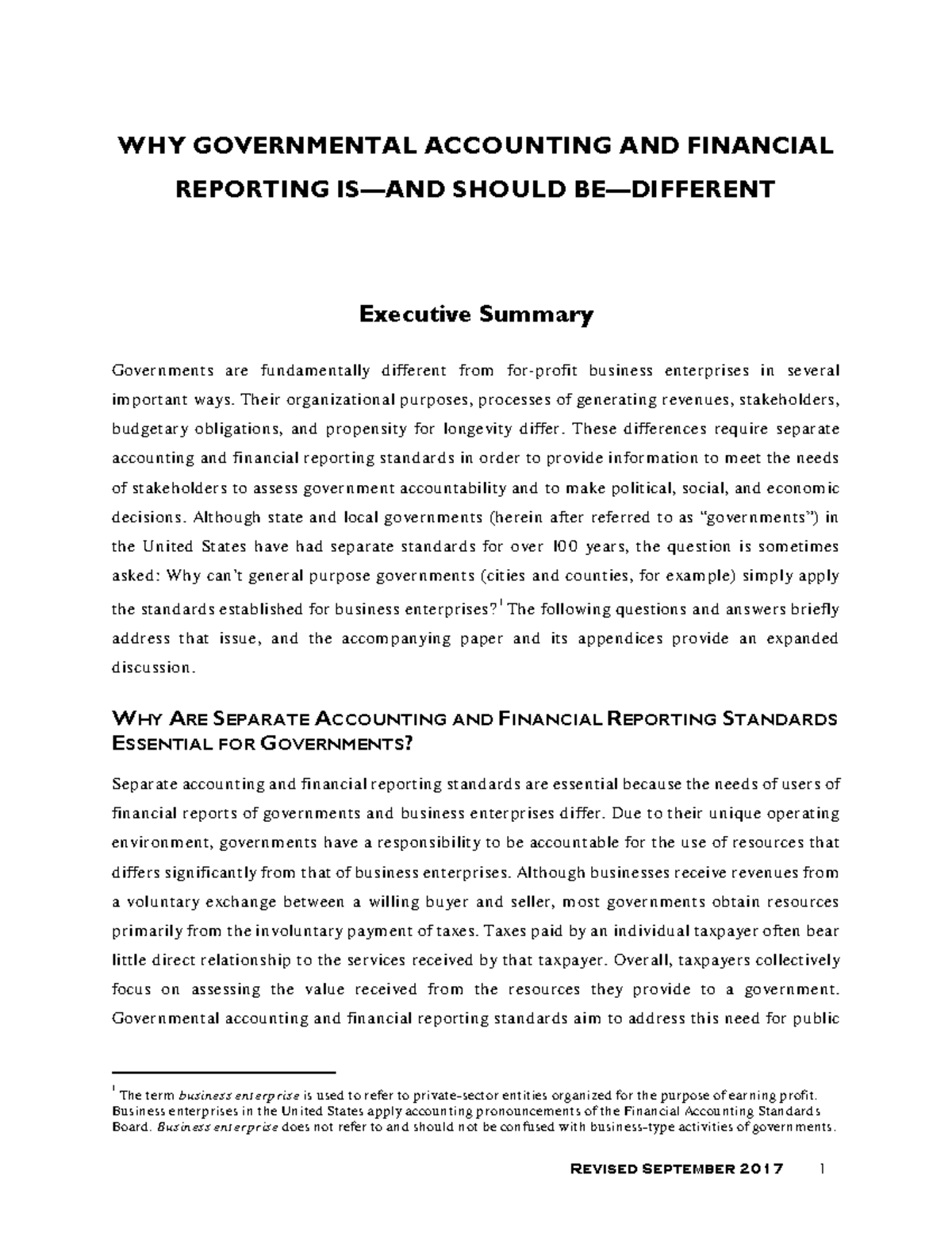White Paper Revised September 2017 - Revised September 2017 1 WHY ...