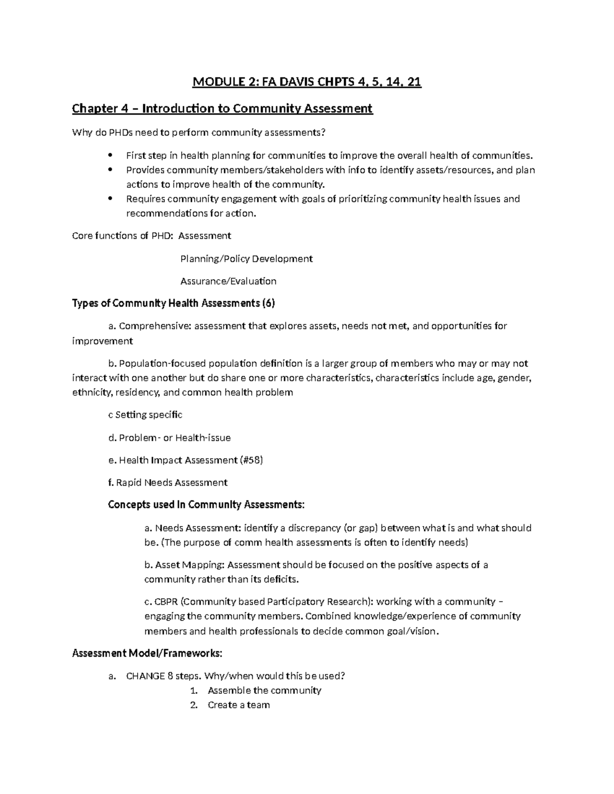 NUR426 Mod 2 Updated Study Guide.Lecture Notes - MODULE 2: FA DAVIS ...
