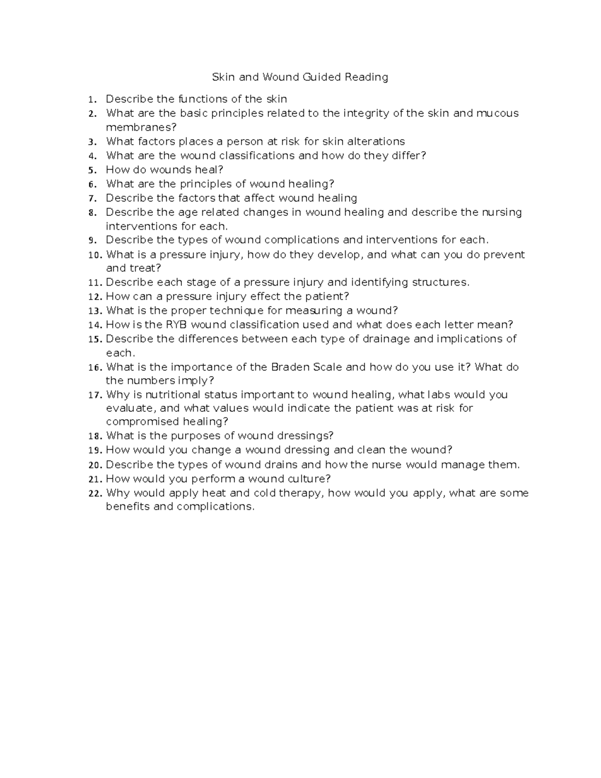 22Skin and Wound Guided Reading 9 - Skin and Wound Guided Reading ...