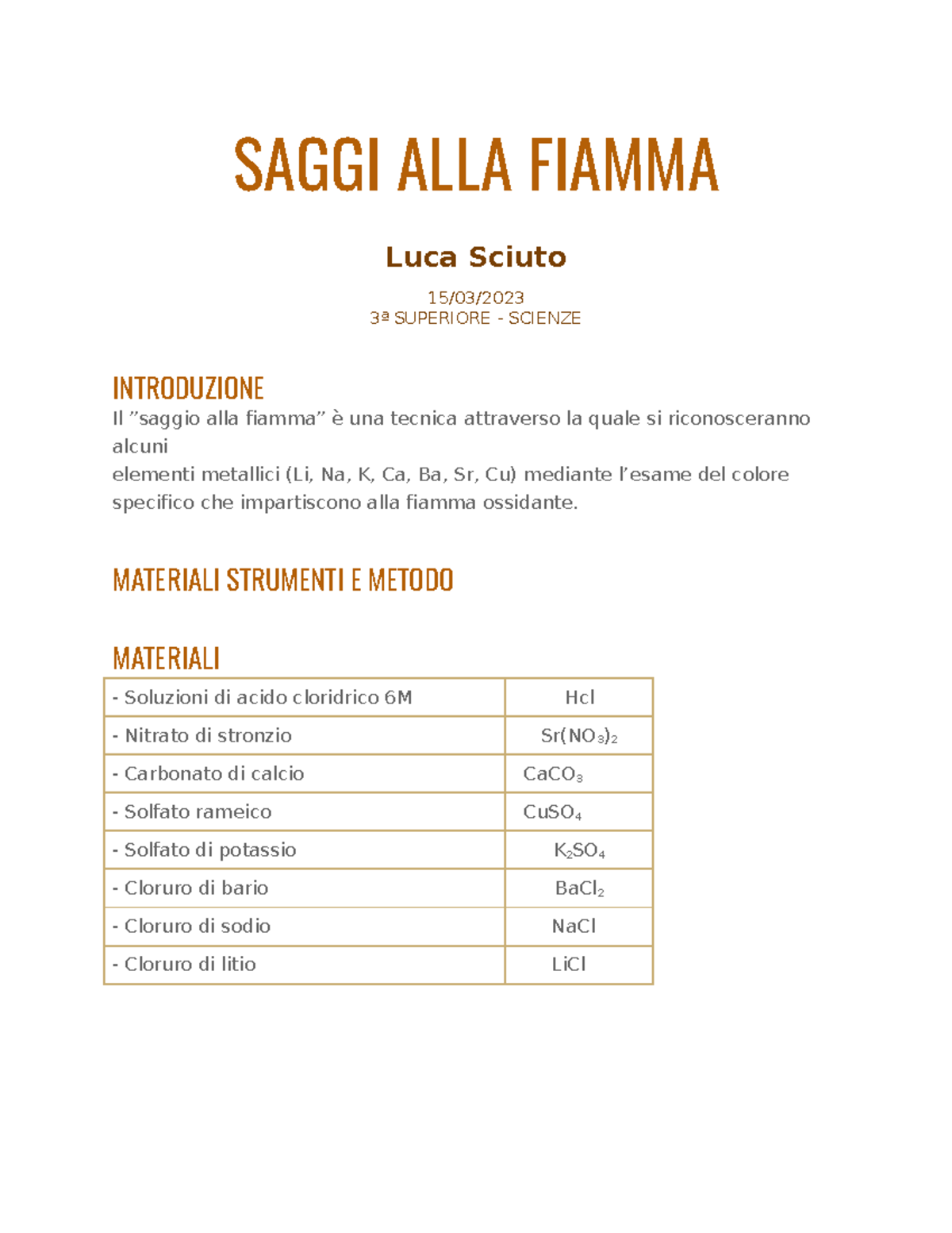 Saggi alla fiamma - esfdsd fse - SAGGI ALLA FIAMMA Luca Sciuto 15/03 ...