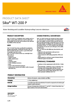 Nitoproof-725 - Data Sheet - One-component cold-applied water based ...