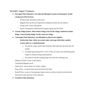 CH 7 ERS - Professor Hess Chapter 7 Notes - 10/18/22: CHAPTER 7 : THE ...