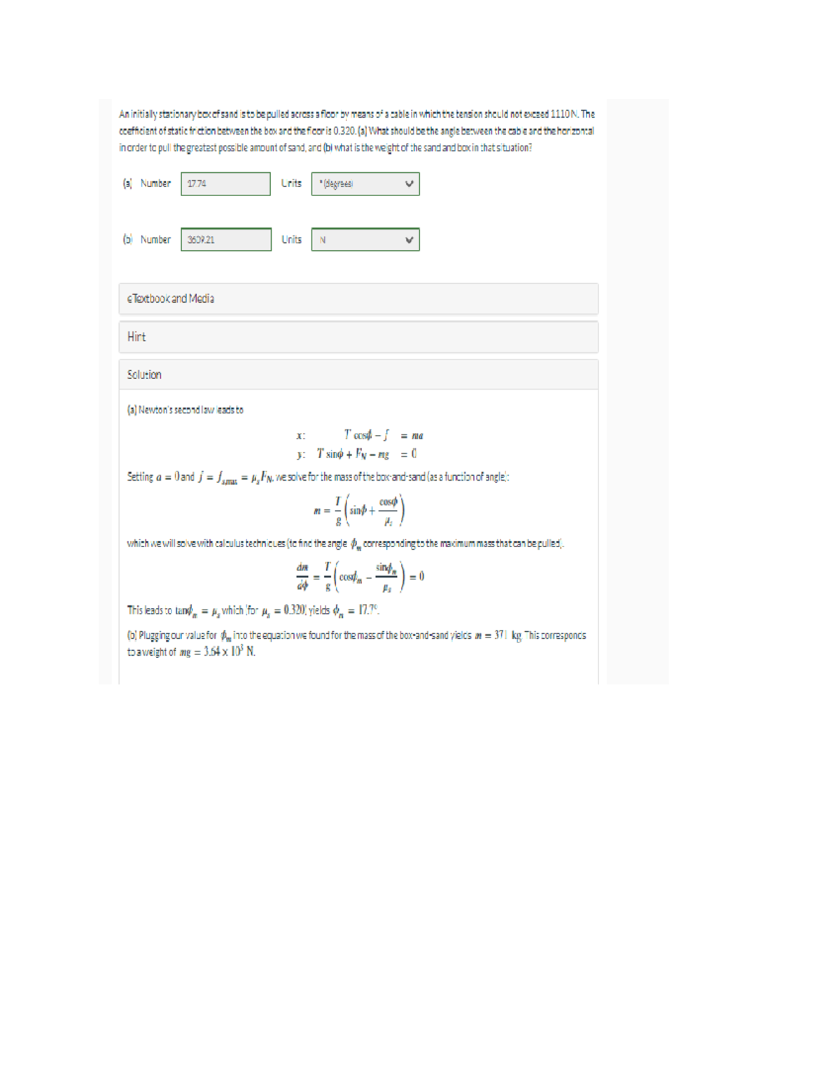 Doc14 - exercises from chapter 5 (force and motion) and 6 (force and ...