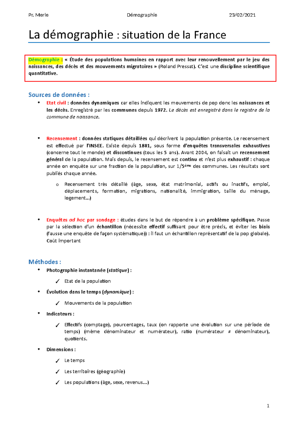 Démographie - La démographie : situa 2 on de la France Démographie ...