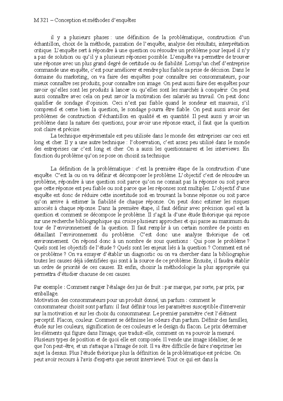 Cours M 321 - il y a plusieurs phases : une définition de la ...