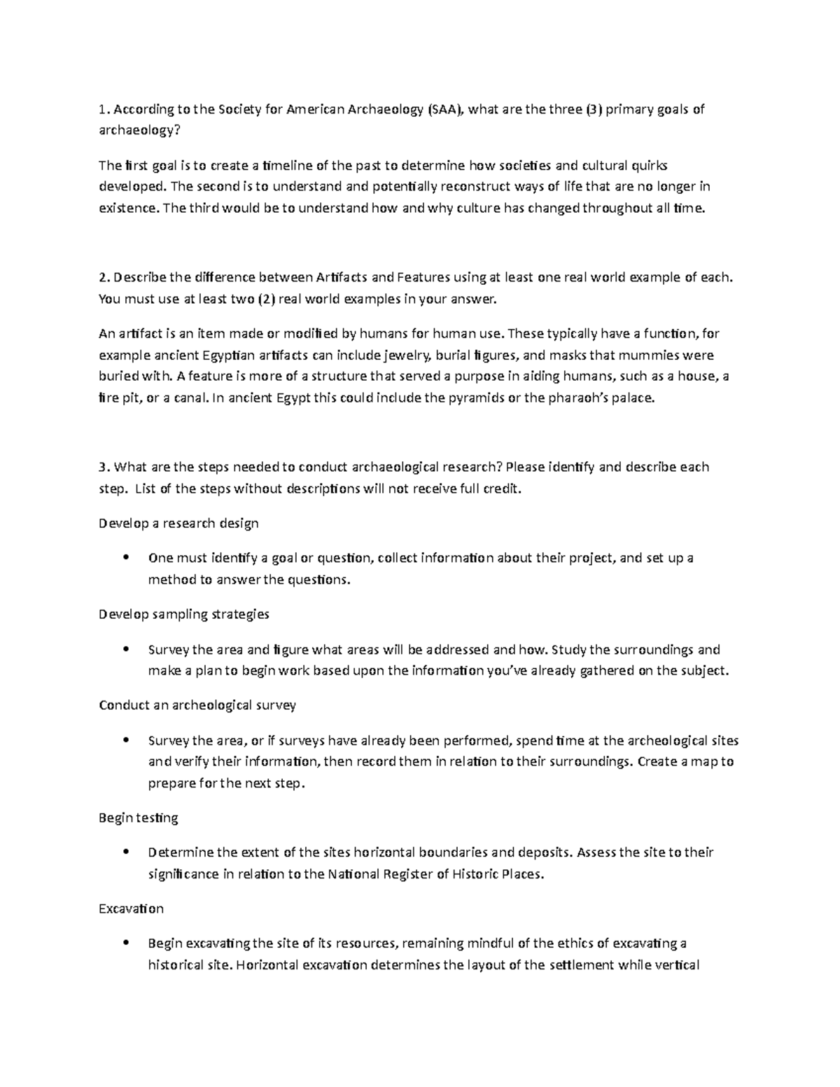 9 - End of lecture/overnight summary questions to evaluate information ...