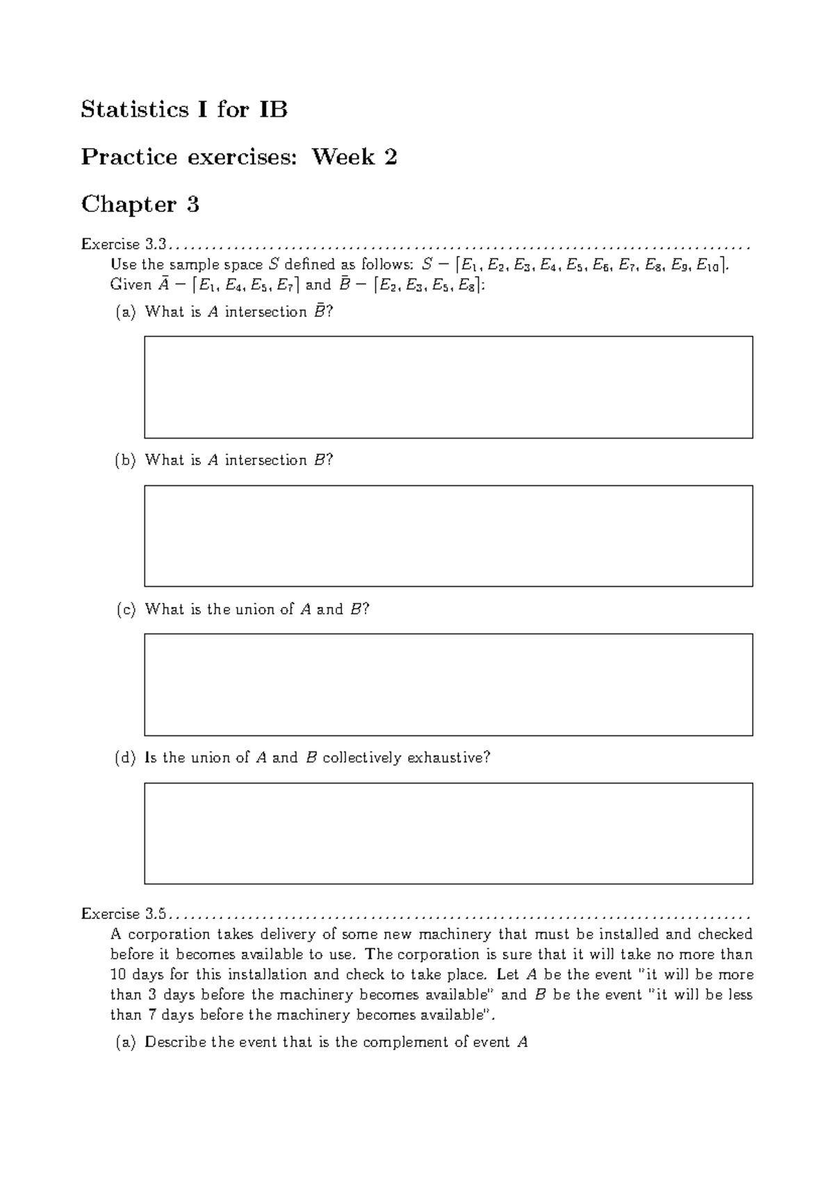 Practice week2 - Statistics I for IB Practice exercises: Week 2 Chapter ...