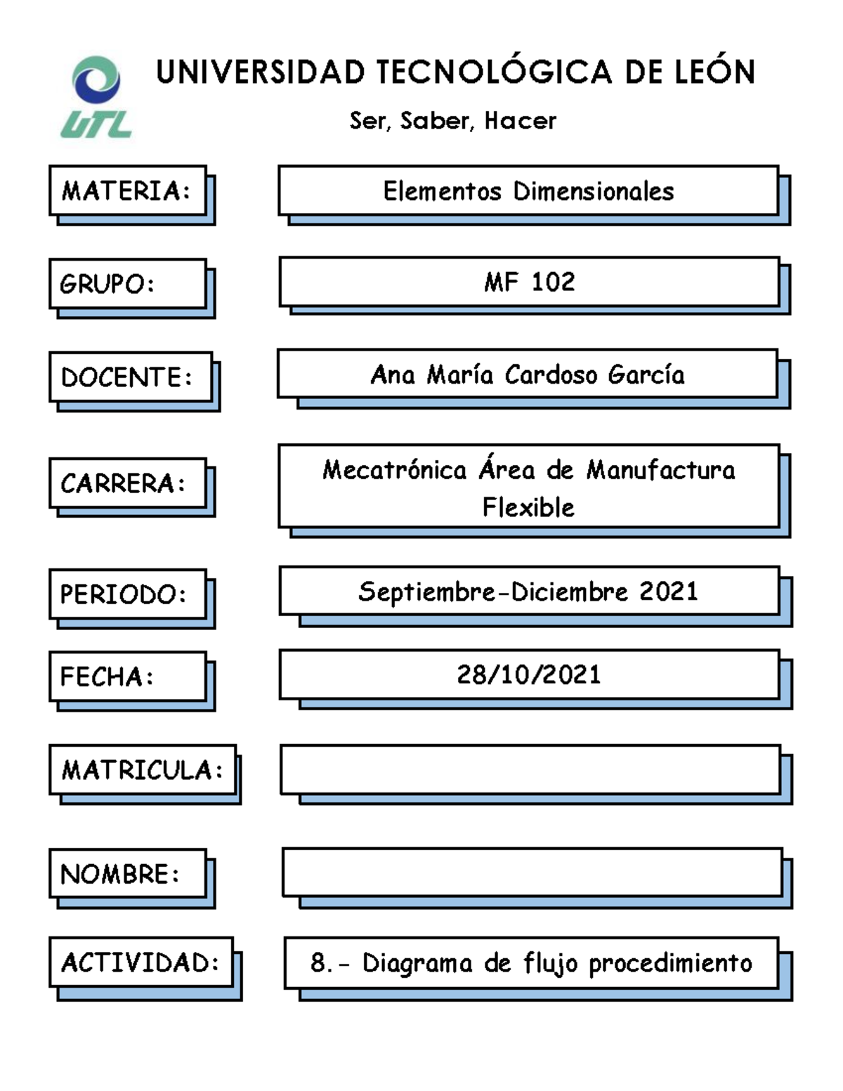 Diagrama de flujo de procedimiento de calibración - UNIVERSIDAD ...
