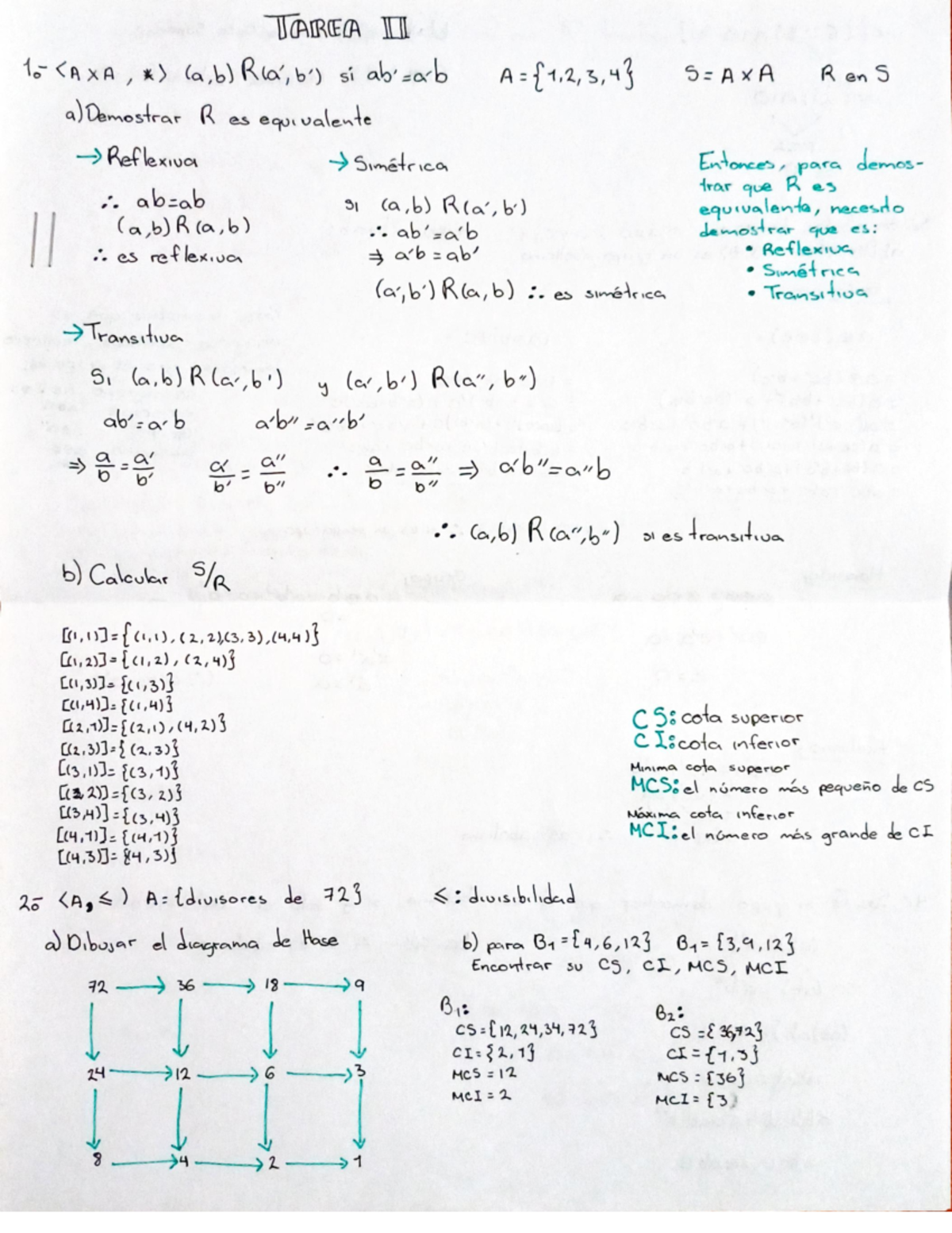 Tarea 2 - Estructuras Discretas - Studocu