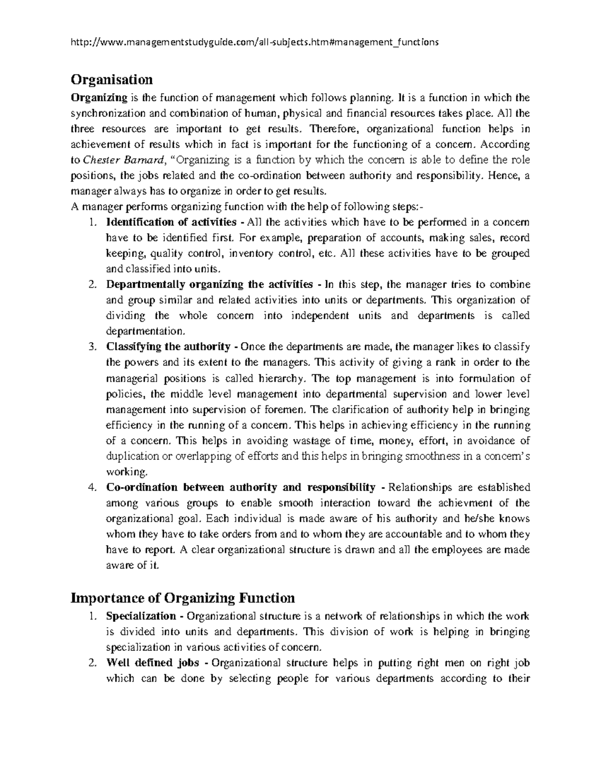 Organisation Structure - Organisation Organizing is the function of ...