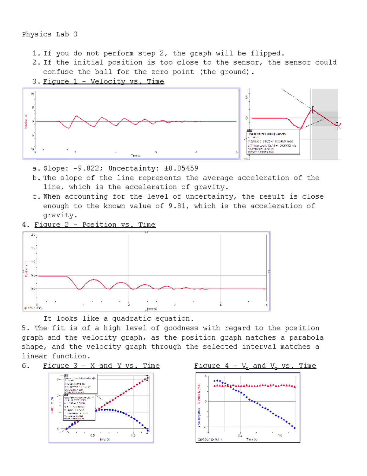 Copy of Physics Lab 3 - Google Docs - Physics Lab 3 If you do not ...