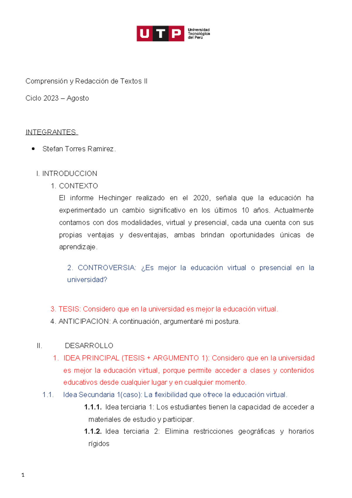 semana 18 de redaccion de textos 2 preparacion de examen para que ...