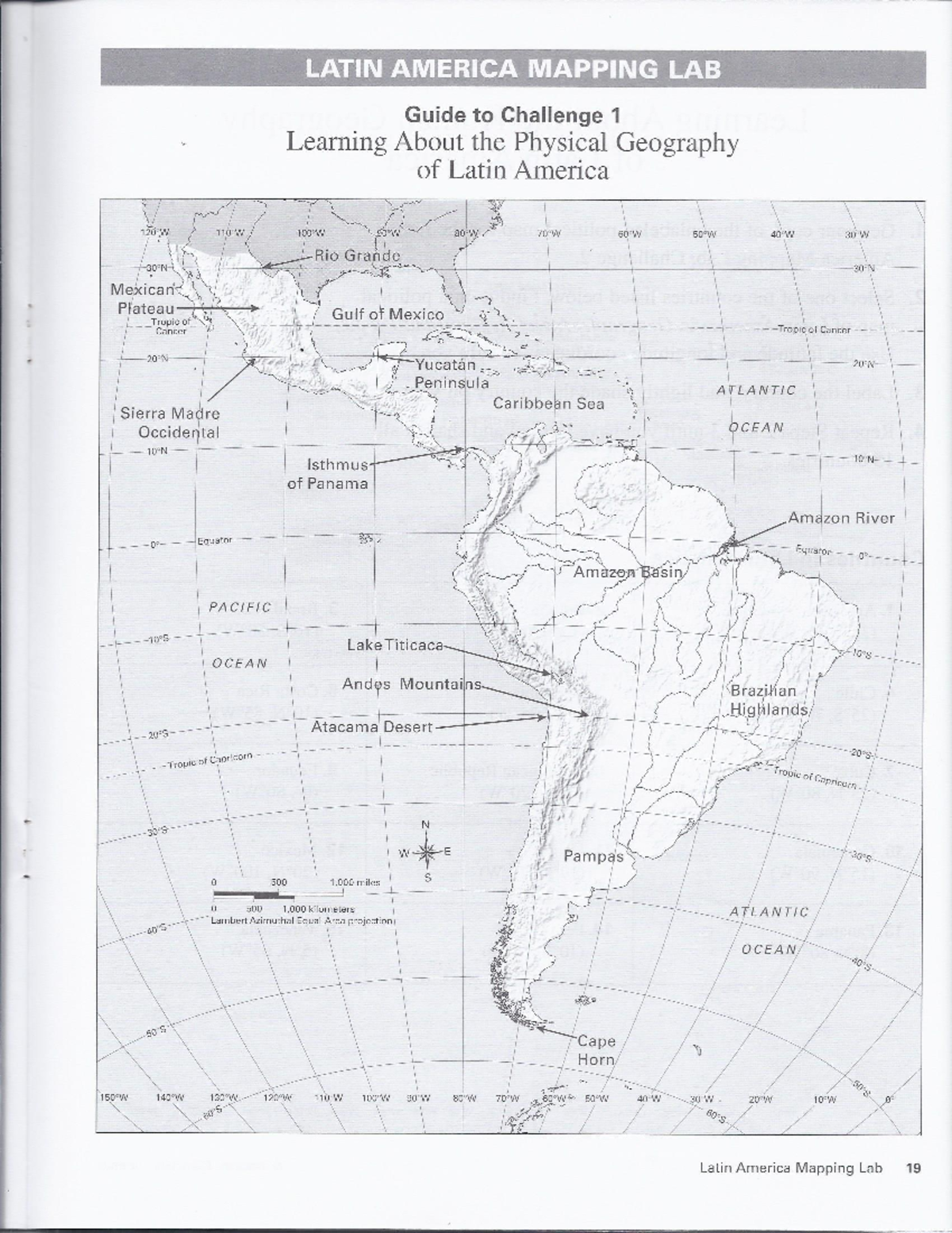 6.0 Latin America Map study guide - LATIN AMERICA MAPPING LAB Guide to ...
