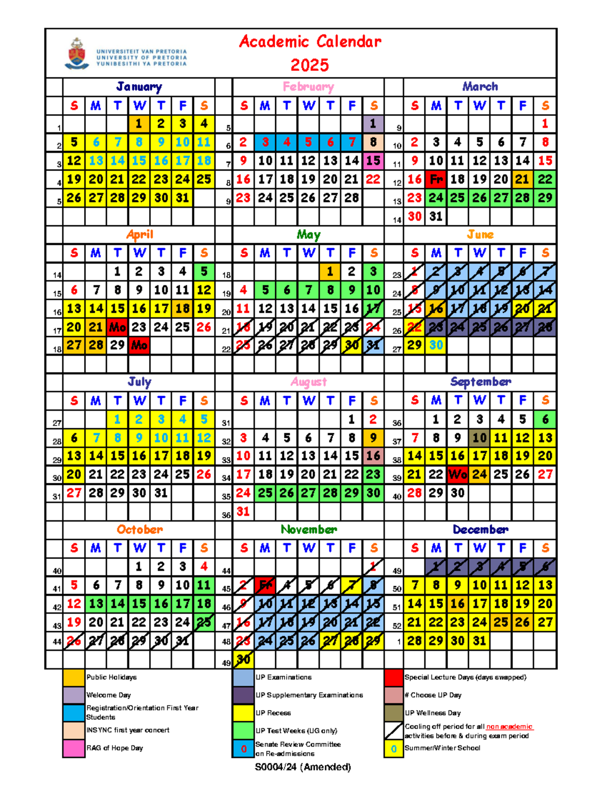 2025 Maindates - Calendar for 2204 academic year - S M T W T F S S M T ...