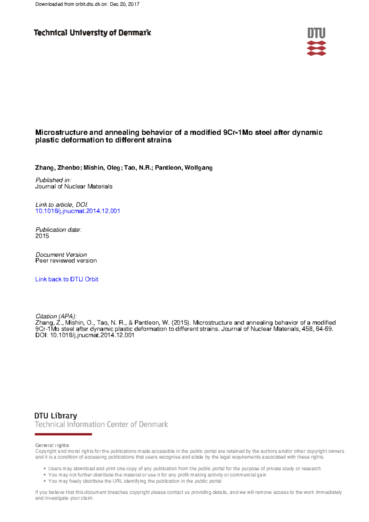 43248032 - Cours - General rights Copyright and moral rights for the ...