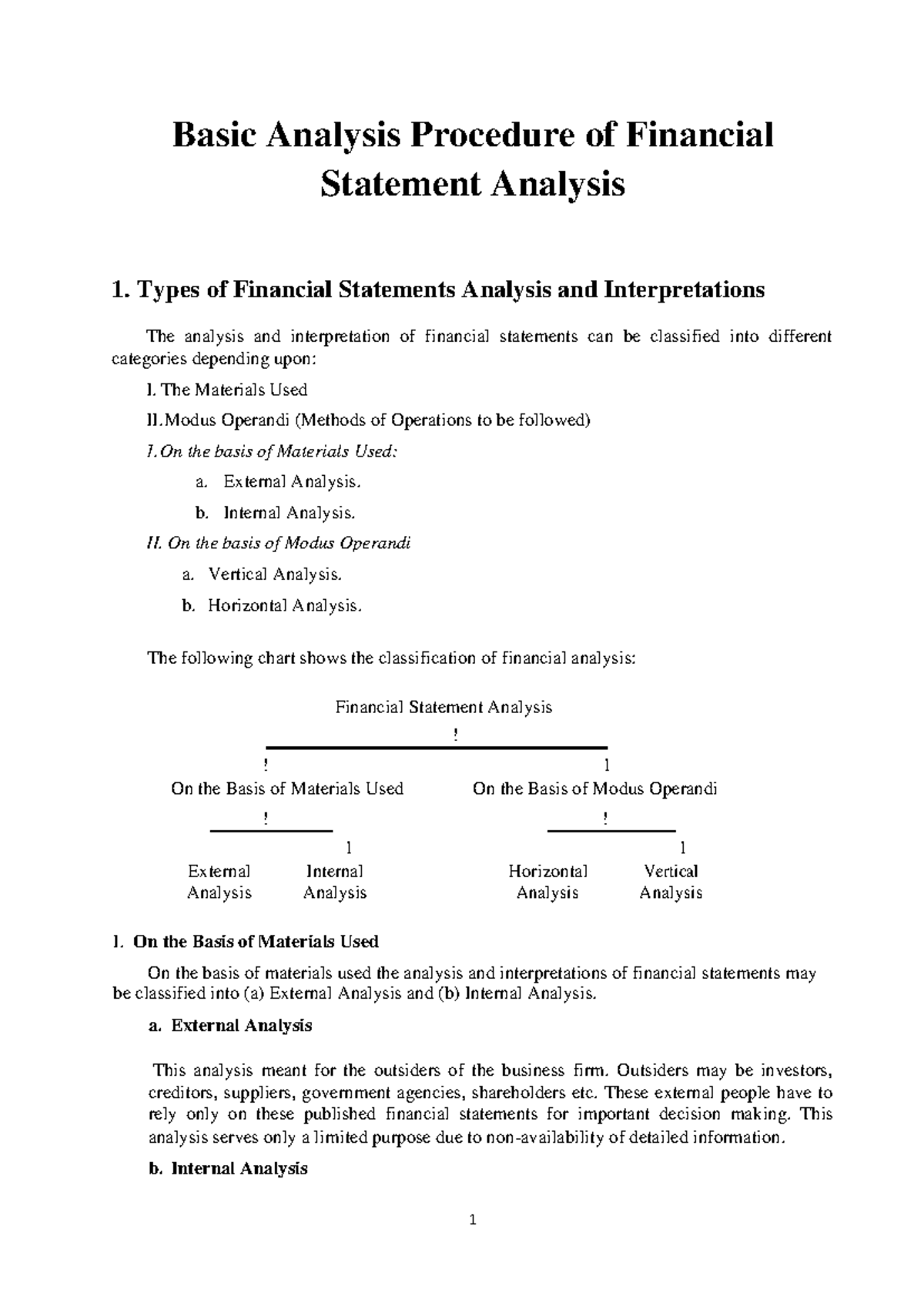 Lec 16A Common size - Basic Analysis Procedure of Financial Statement ...
