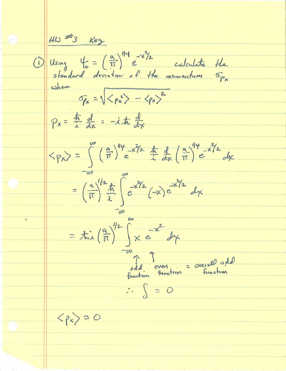 Seminar assignments - Homework 3 solutions - Chem 332 - Hl 3 Key . 4 ay ...