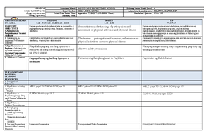 Q1 WEEK 3 DLL s EPT. 13 - Lesson Plan - GRADE 6 DAILY LESSON LOG (Pang ...