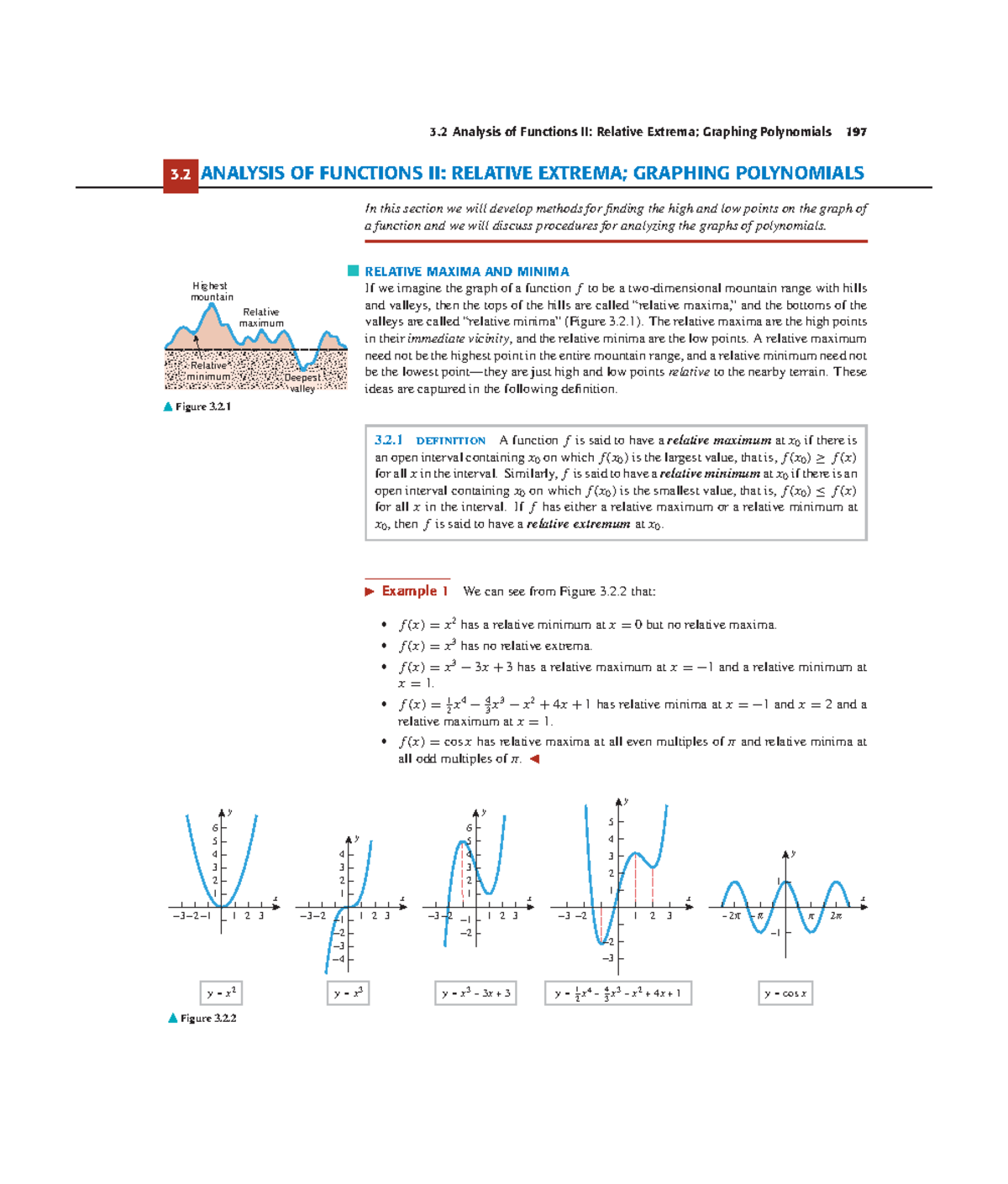 MATH CH3-2 - math work - 3 Analysis of Functions II: Relative Extrema ...