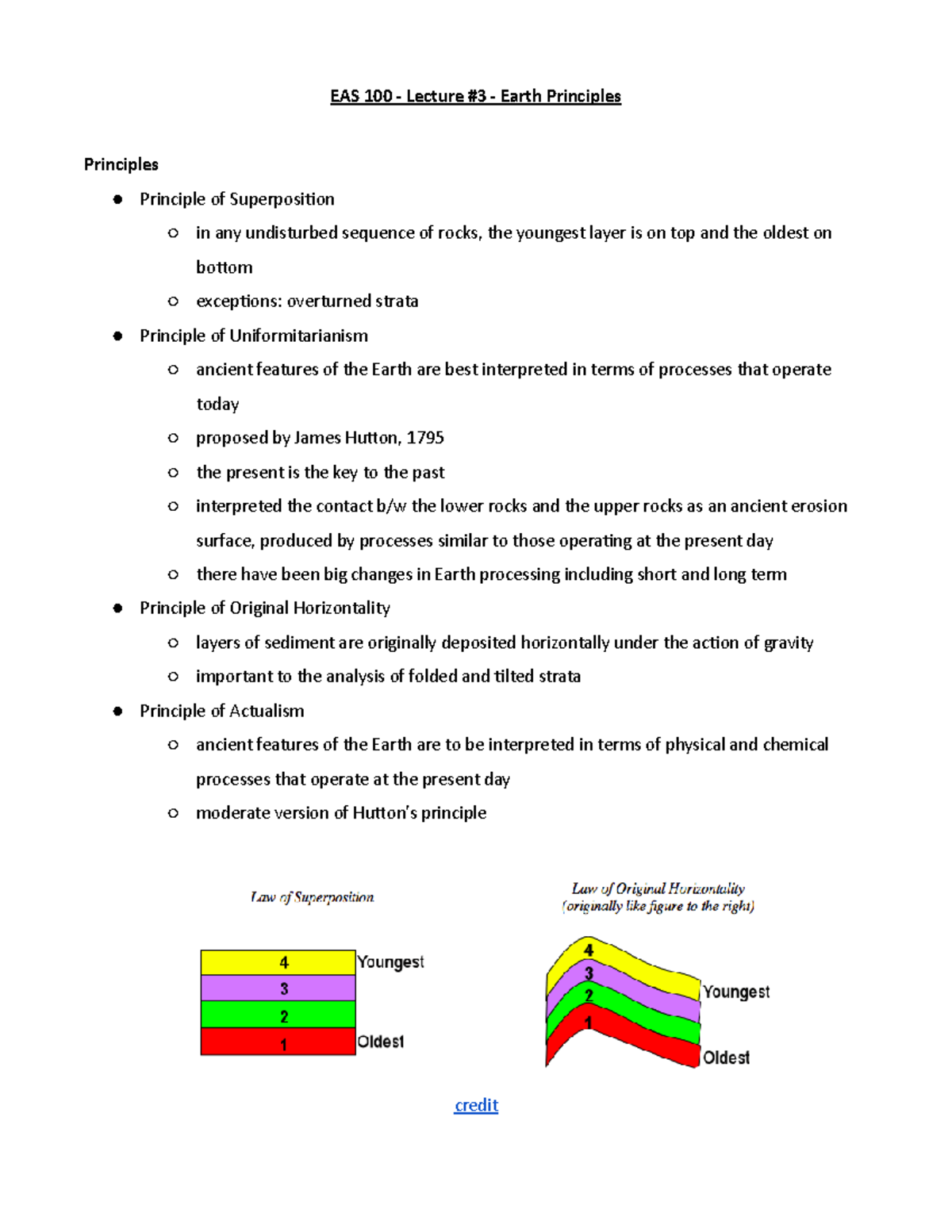3. Earth Principles - Lecture 3 - EAS 100 - Lecture #3 - Earth ...