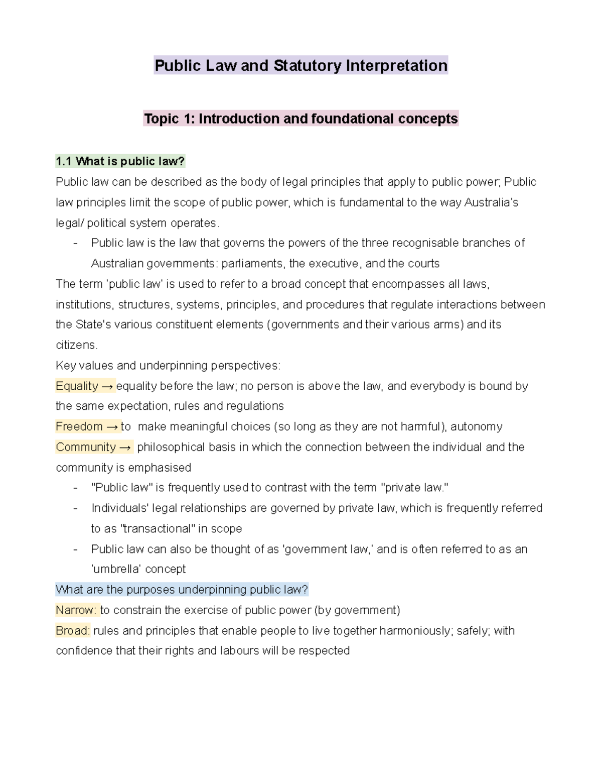 1 Introduction and Foundational Concepts - Public Law and Statutory ...