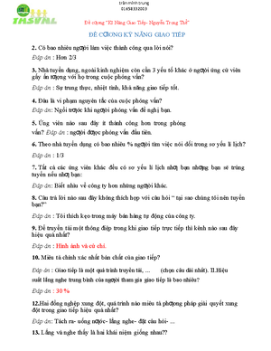 ĐỀ THI KTTP 2 DH15TP - kttp - ĐỀ THI KTTP 2 DH15TP Tính toán lượng ...