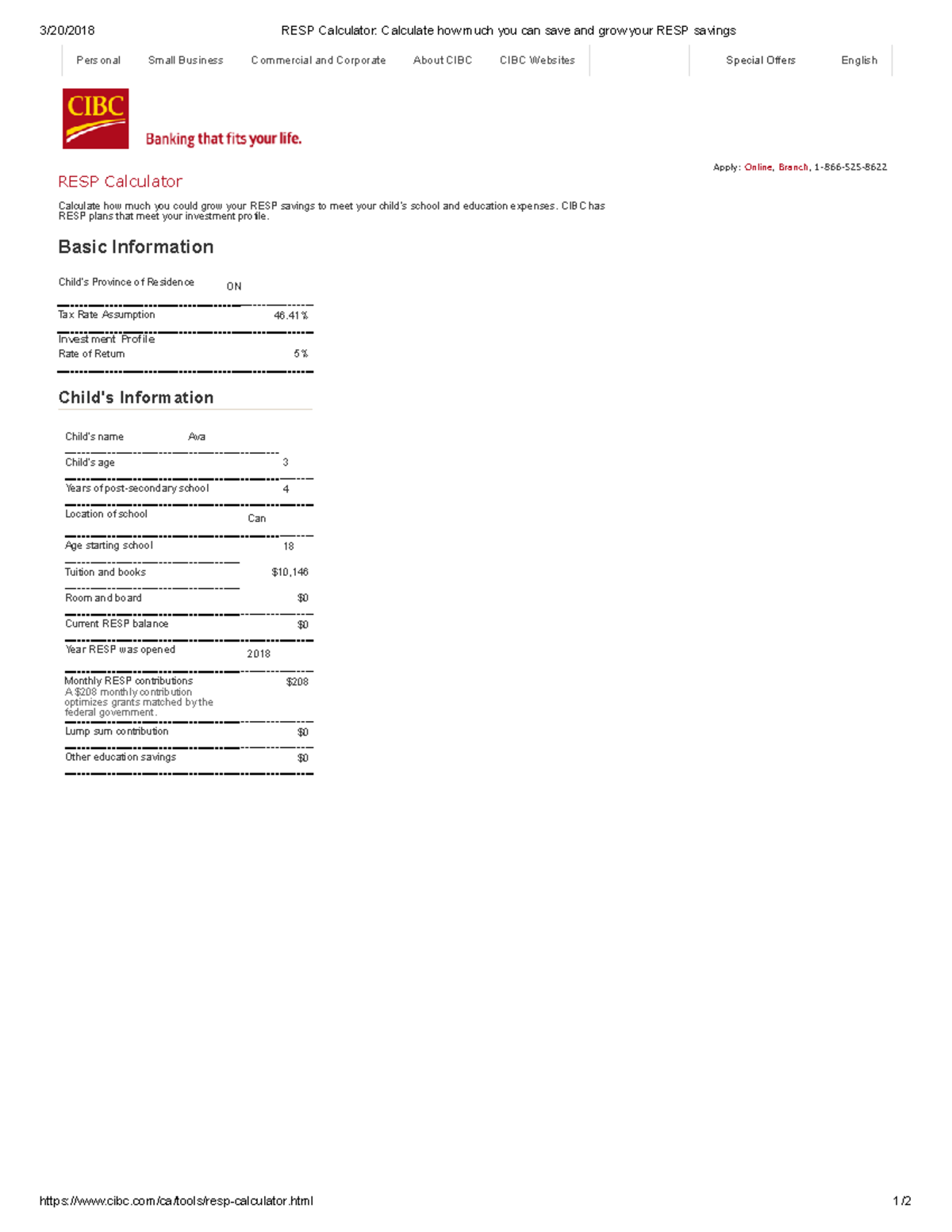 RESP Calculator Calculate how much you can save and grow your RESP ...