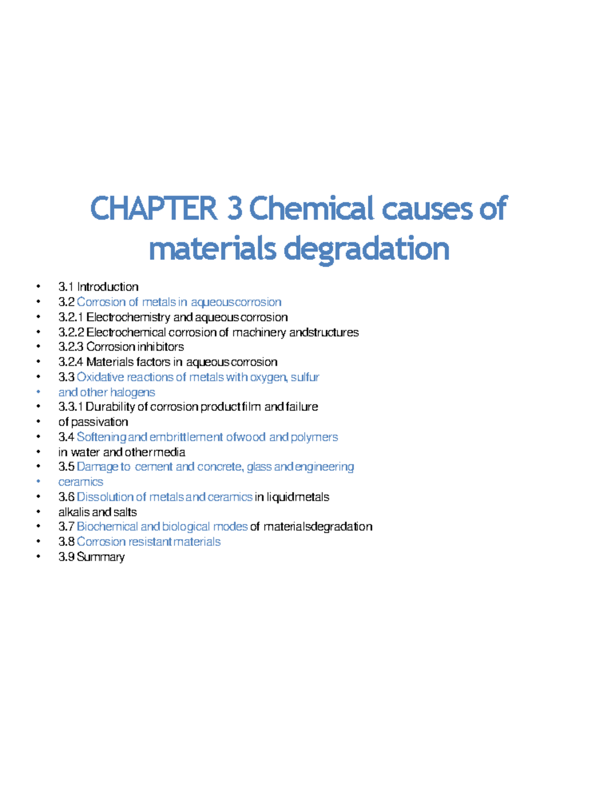 ENGI9340 Ch3-1 - class notes - CHAPTER 3 Chemical causes of materials ...