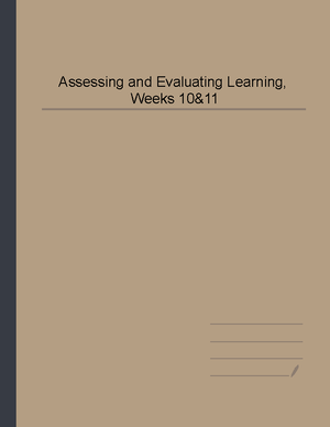 EALD Weeks 7-9 - Mainly lectures notes taken directly from lecture ...