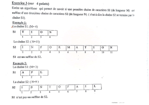Exercise de algorithme 1 - Algorithmique - Studocu