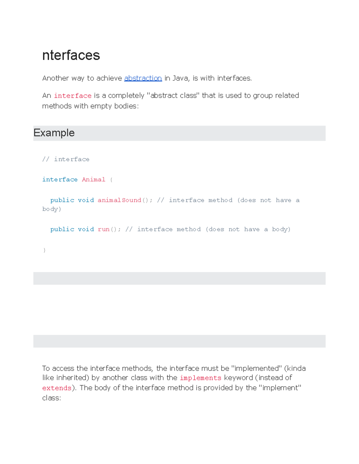 Interface - mlm - nterfaces Another way to achieveabstractionin Java ...