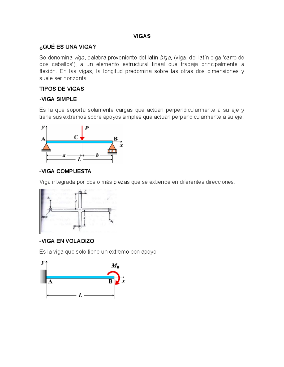 Vigas - VIGAS ES UNA VIGA? Se denomina viga, palabra proveniente del ...