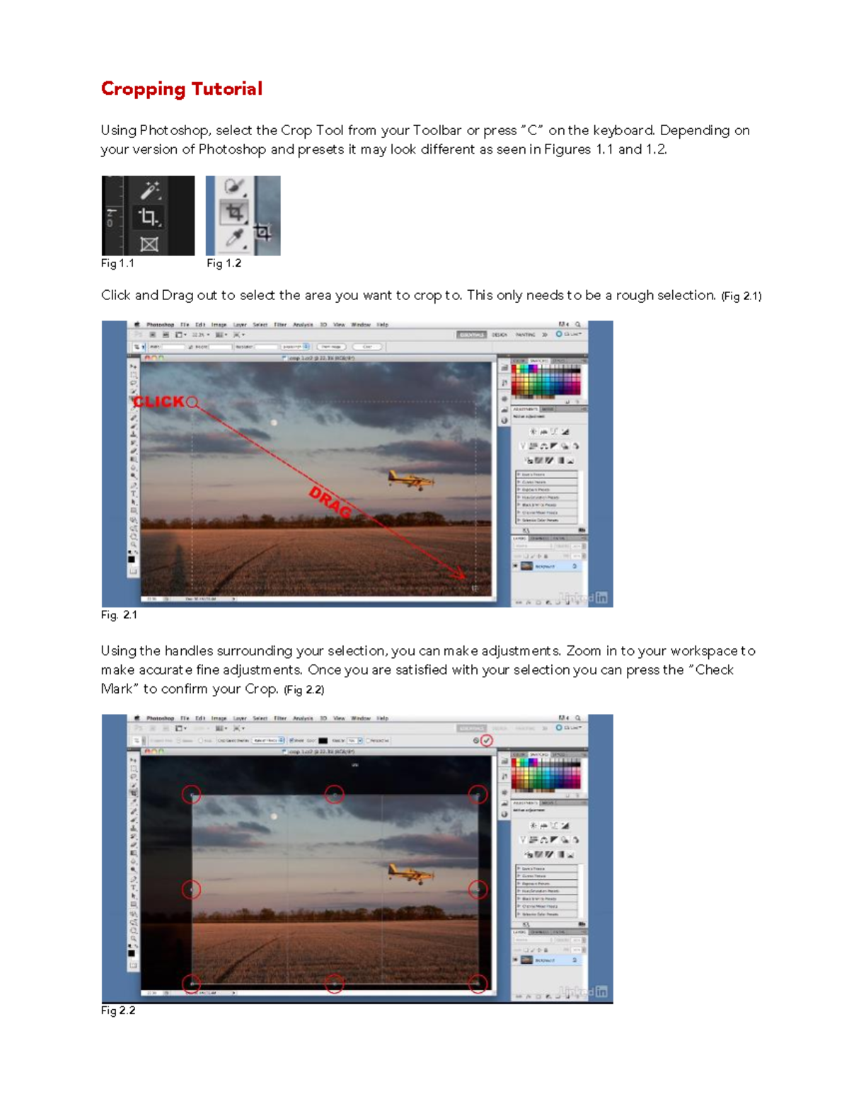 Cropping-Tutorial - Photoshop cropping - Cropping Tutorial Using Photoshop, select the Crop Tool ...