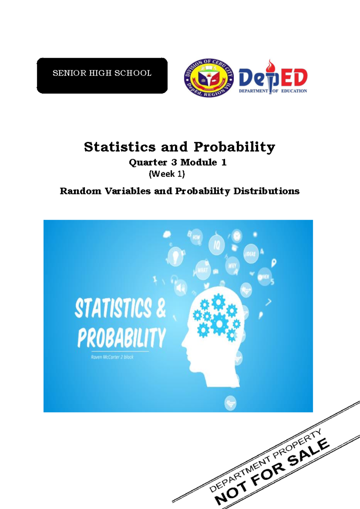 STAT PROB Q3 WEEK 1 Module 1 Random Variable FOR Reproduction - Statistics and Probability ...