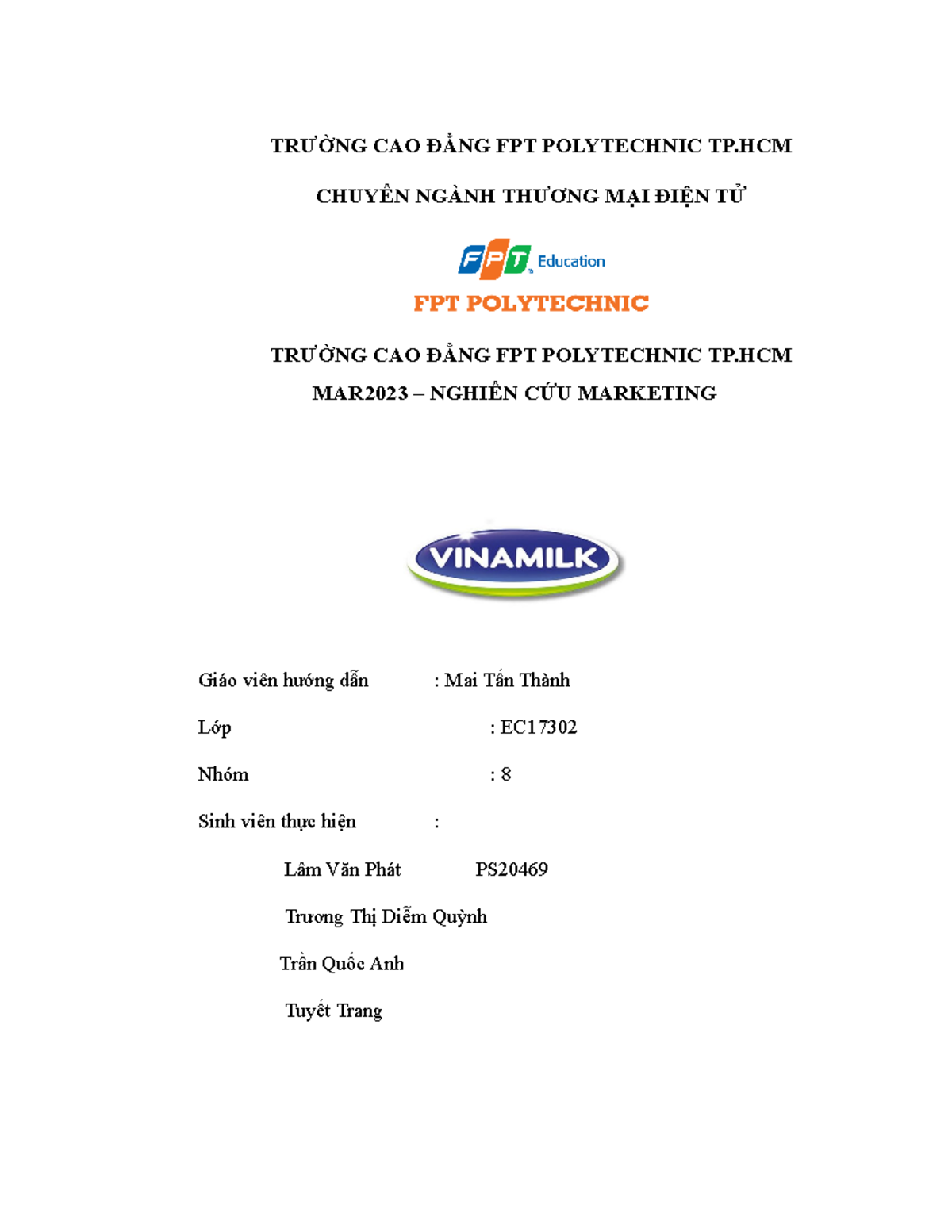 ASM GĐ1 Nghiên cứu Mar 1-2 - TRƯỜNG CAO ĐẲNG FPT POLYTECHNIC TP CHUYÊN ...