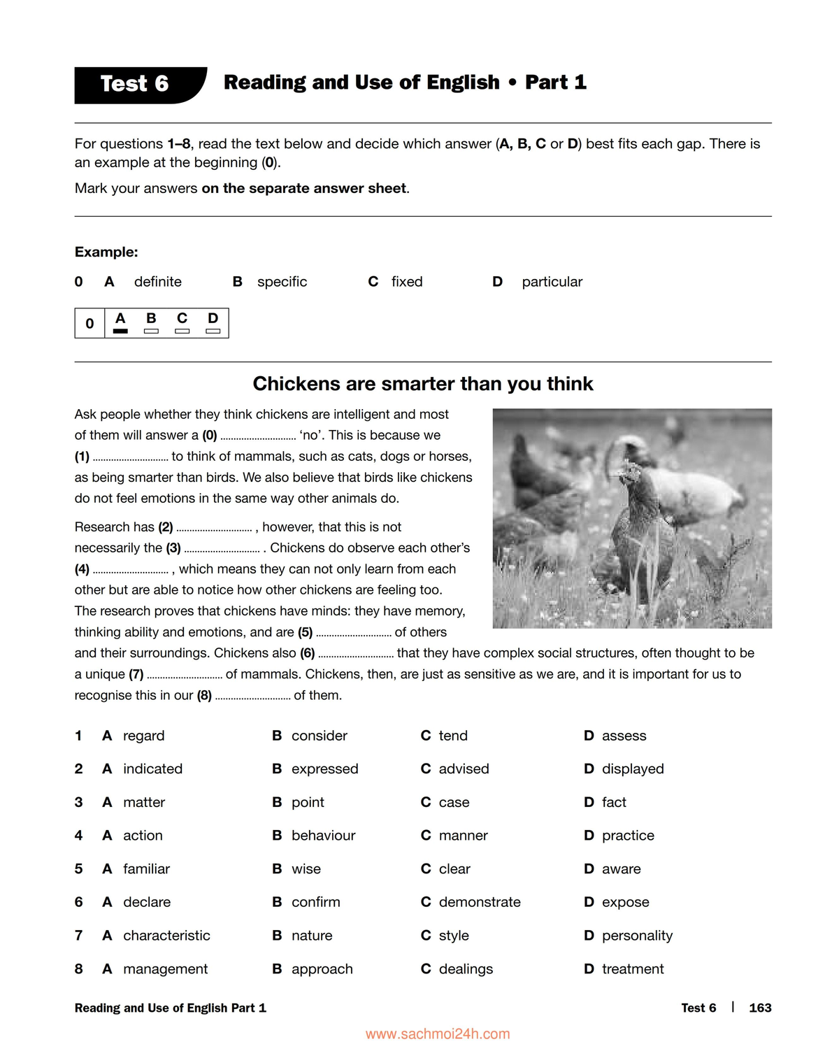 First for Schools Trainer 2 (2018 ) TEST 6 - Test 6 Reading and Use of ...