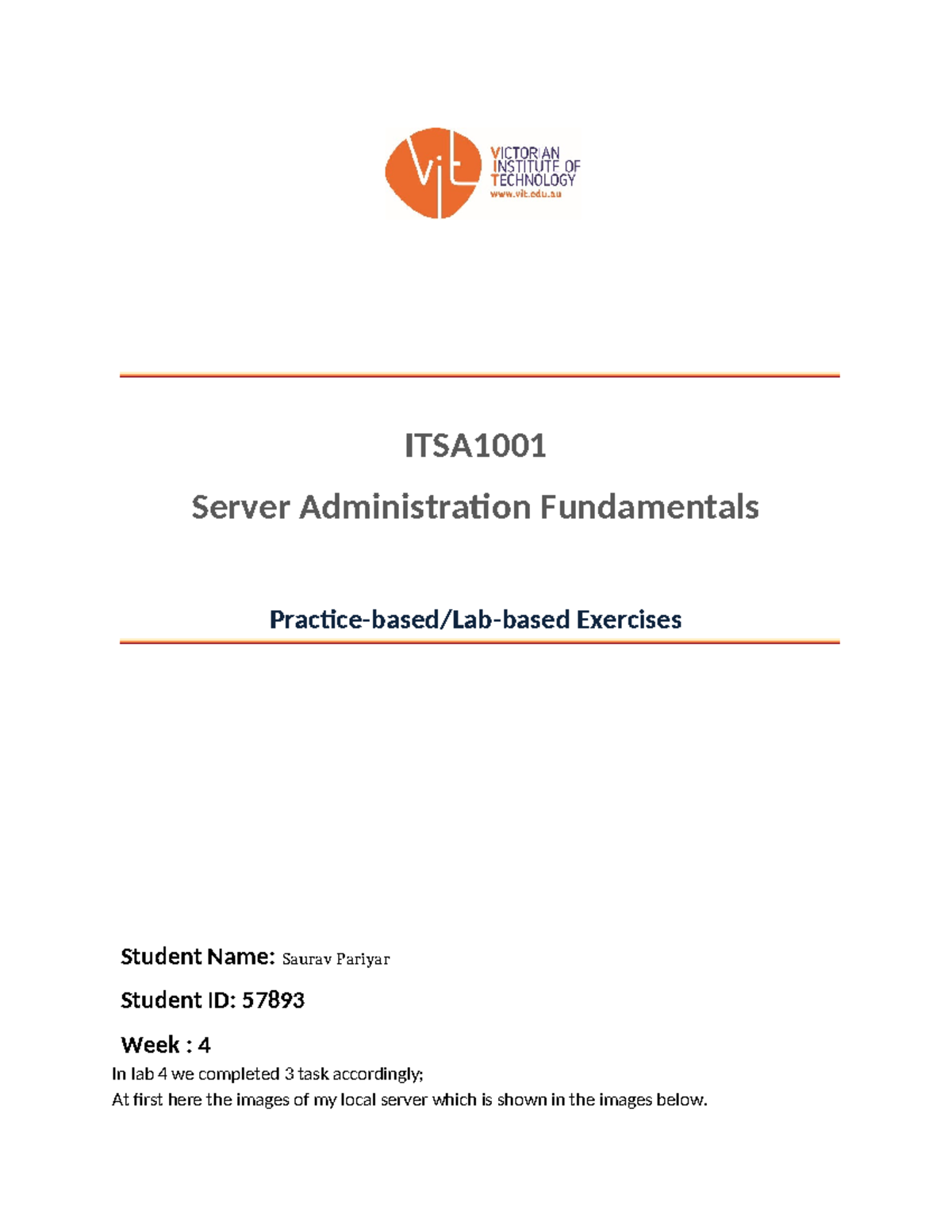 Tutorial 4 - NKKK - ITSA Server Administration Fundamentals Practice ...