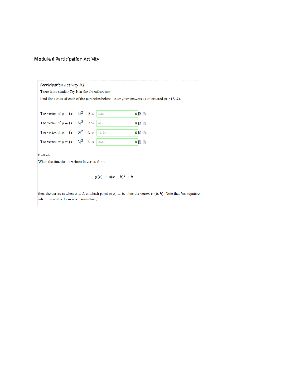 Mat136 Module 6 Participation Activity - MAT136 - Module 6 ...