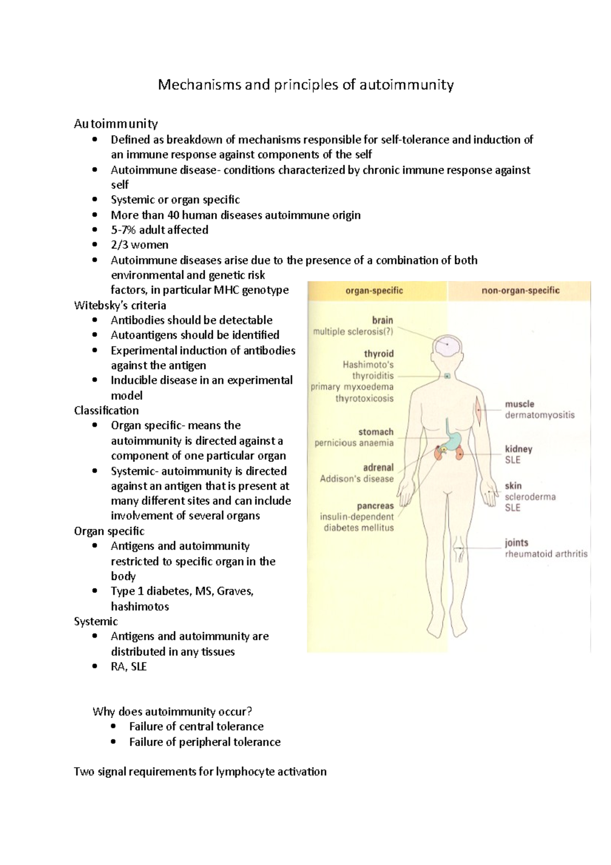 Mechanisms and principles of autoimmunity - Mechanisms and principles ...
