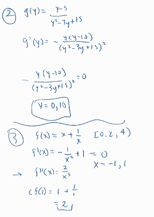 calculus 1 practice problem for exam 2 - MATH 150 - Studocu