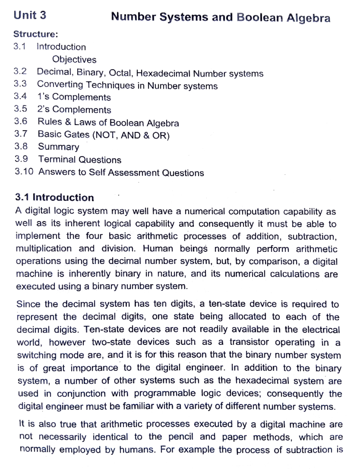 Fundamentals of Computers and IT - Number Systems and Boolean Algebra - Studocu