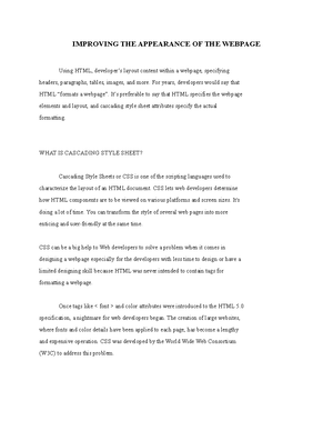 Getting Started WITH HTML - GETTING STARTED WITH HTML Every day, users ...