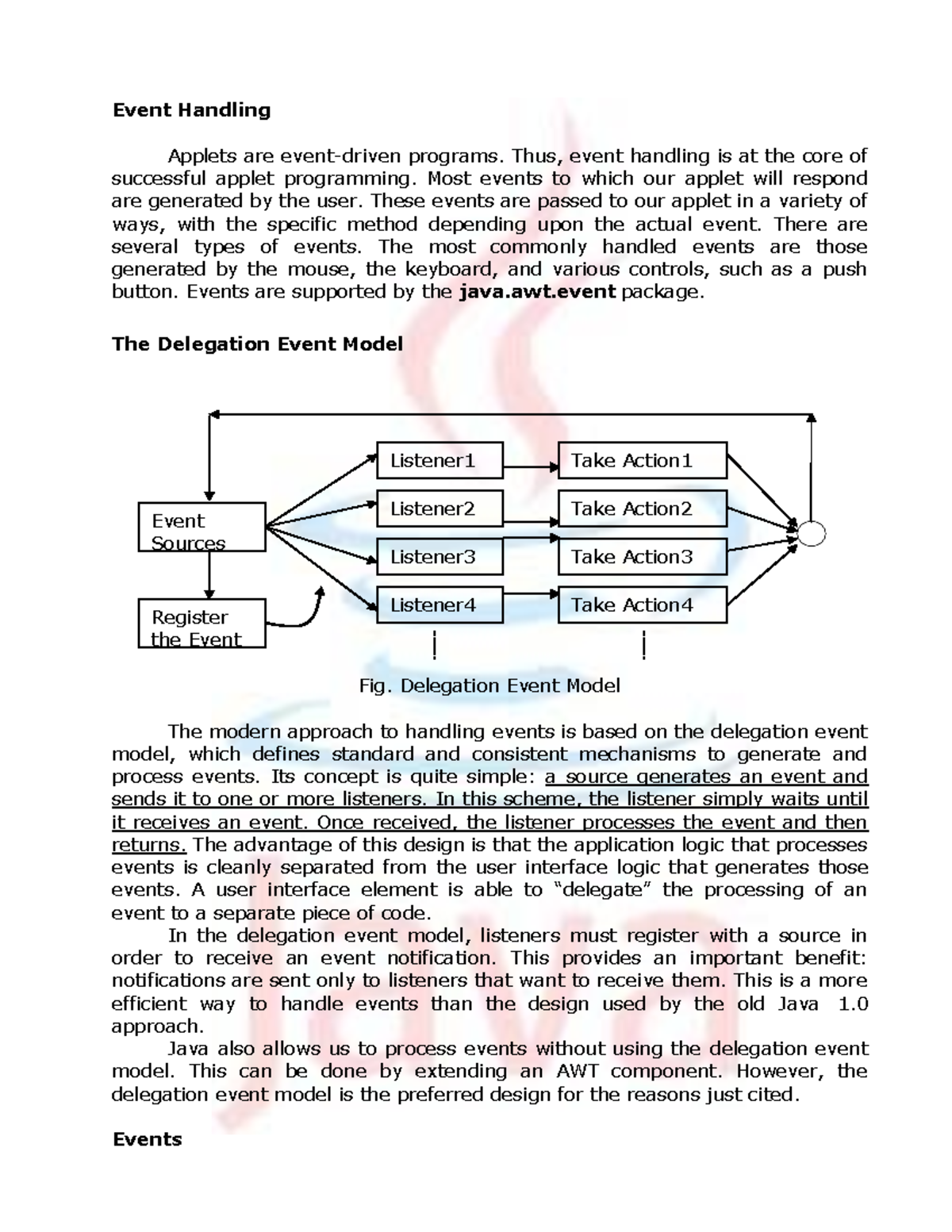 Advance java programming notes chapter 03 - Register the Event ...